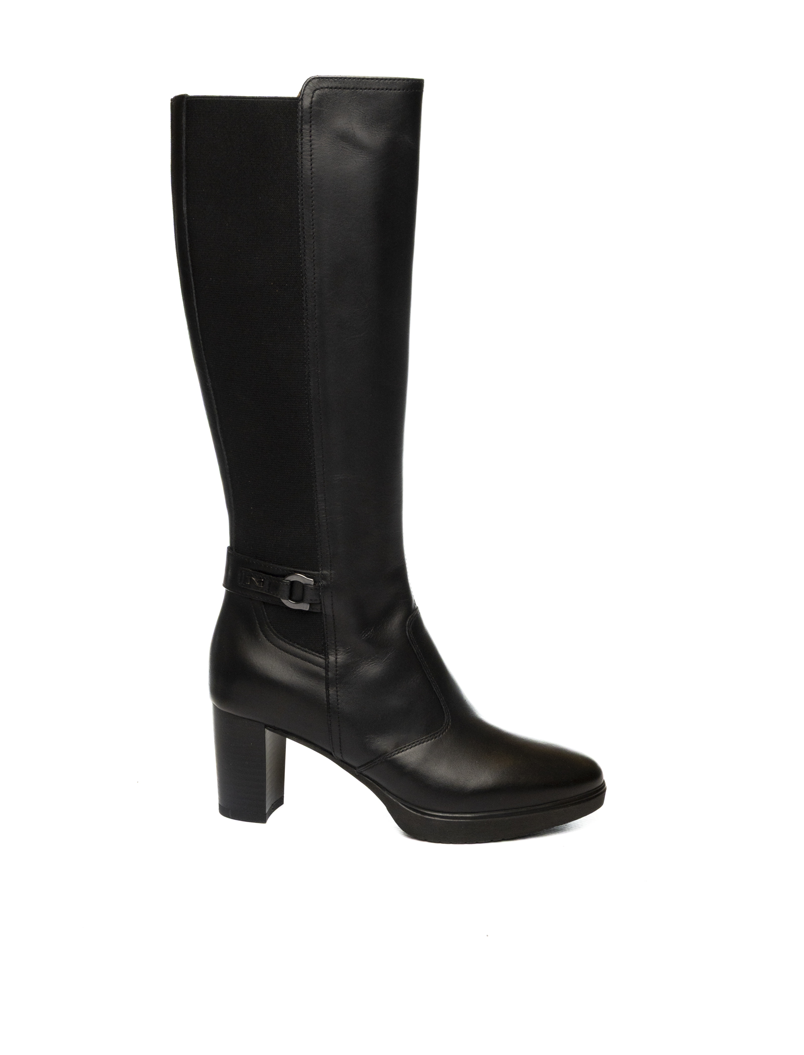 Black leather boot - NERO GIARDINI - Pk by Paskal
