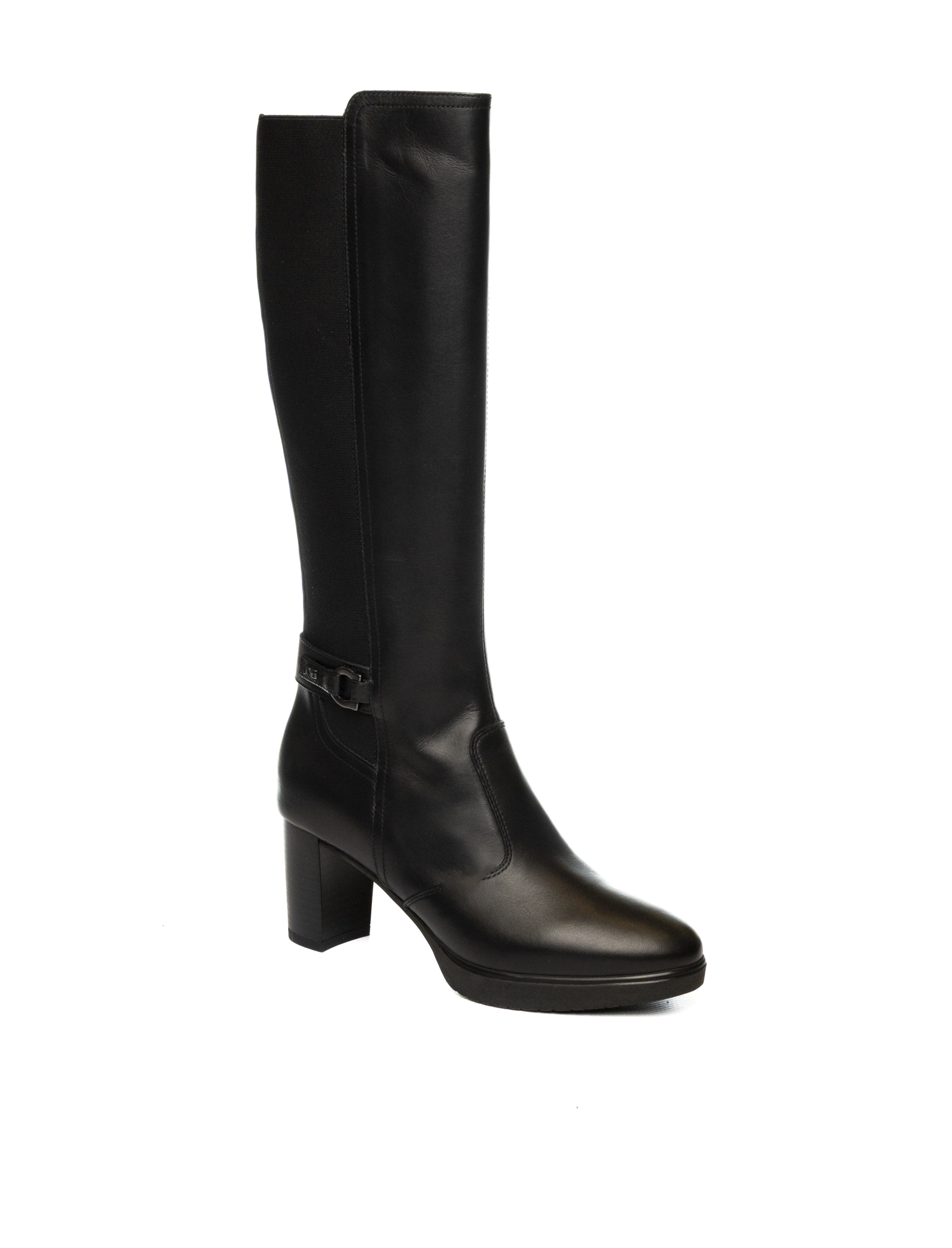Black leather boot - NERO GIARDINI - Pk by Paskal
