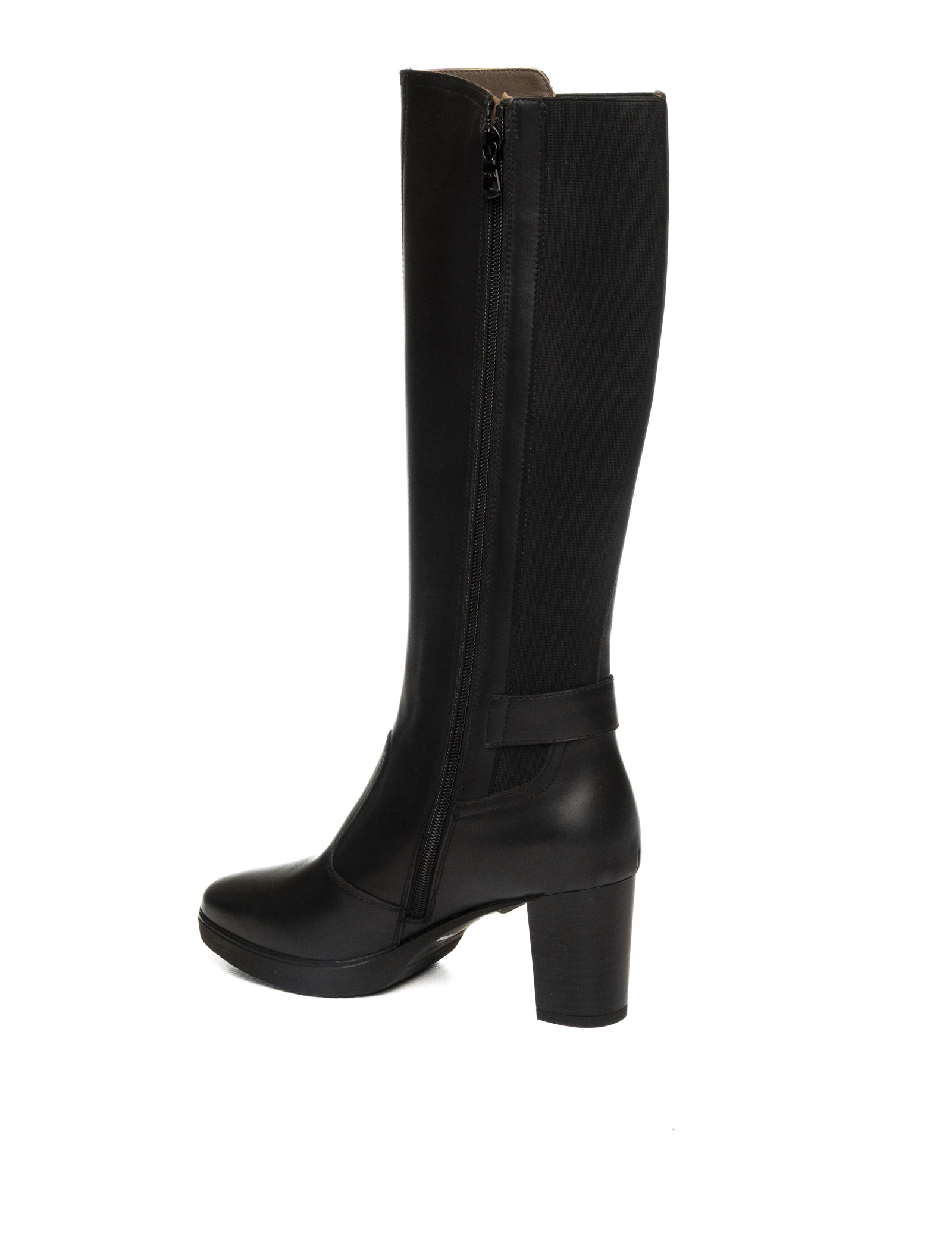 Black leather boot - NERO GIARDINI - Pk by Paskal