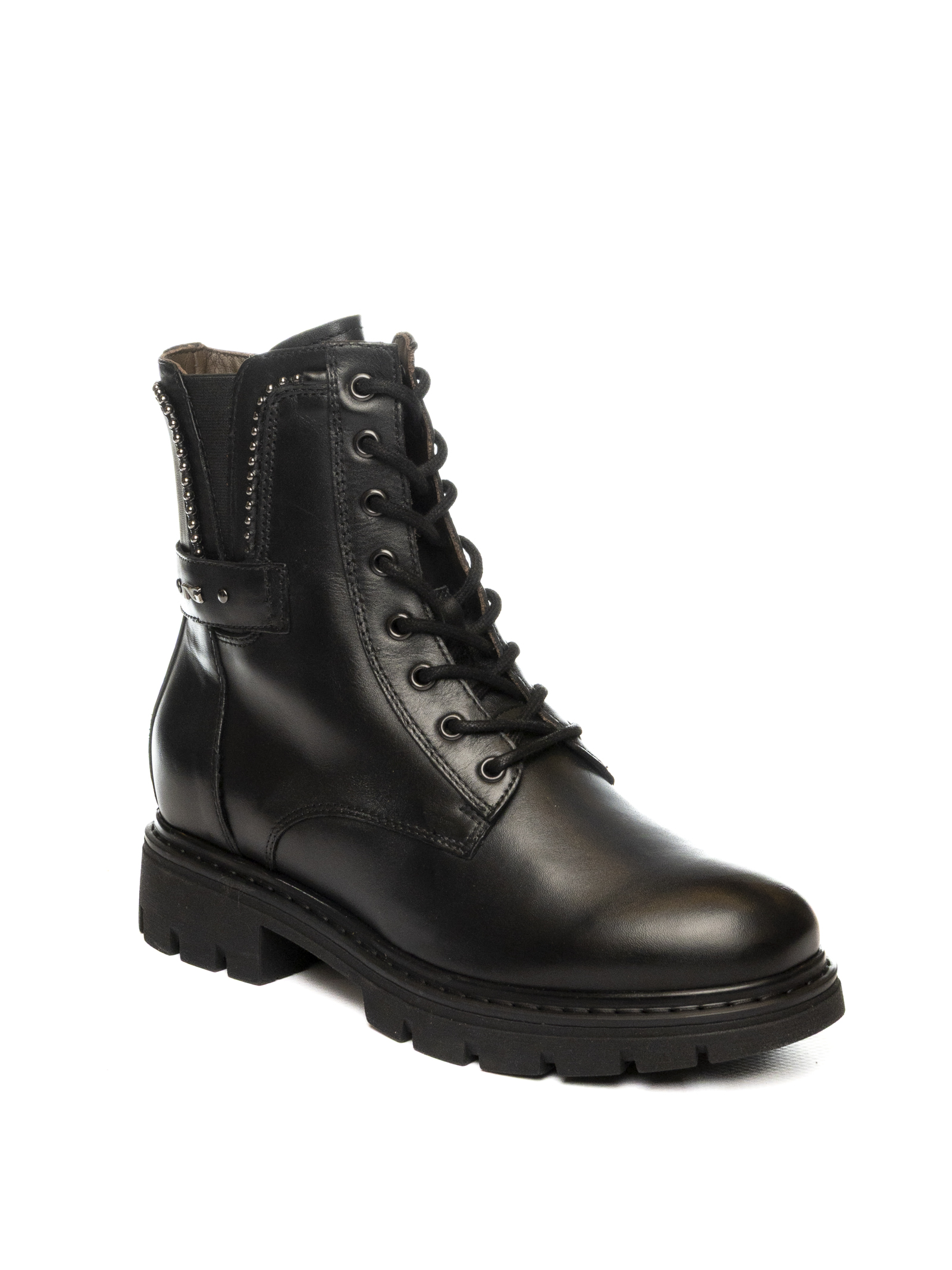 Black leather compact boot - NERO GIARDINI - Pk by Paskal