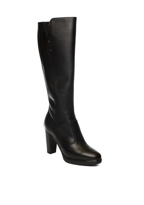 Black leather boot - NERO GIARDINI - Pk by Paskal